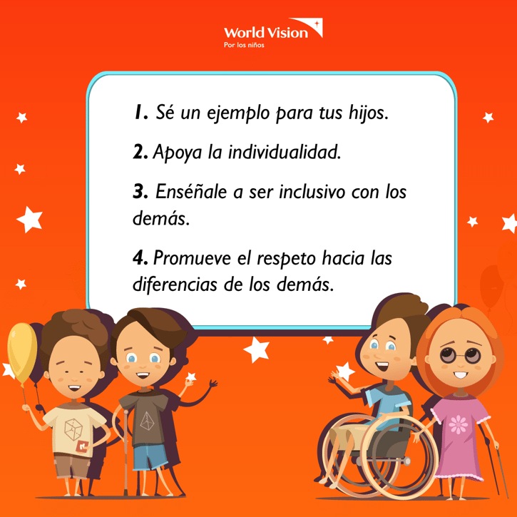 ¡Consejos para que tus hijos e hijas apliquen la inclusión!